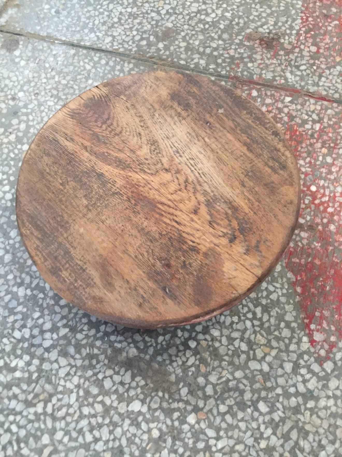 Handcrafted Round Solid Indian Carved Wooden Chapati Plate Natural ...