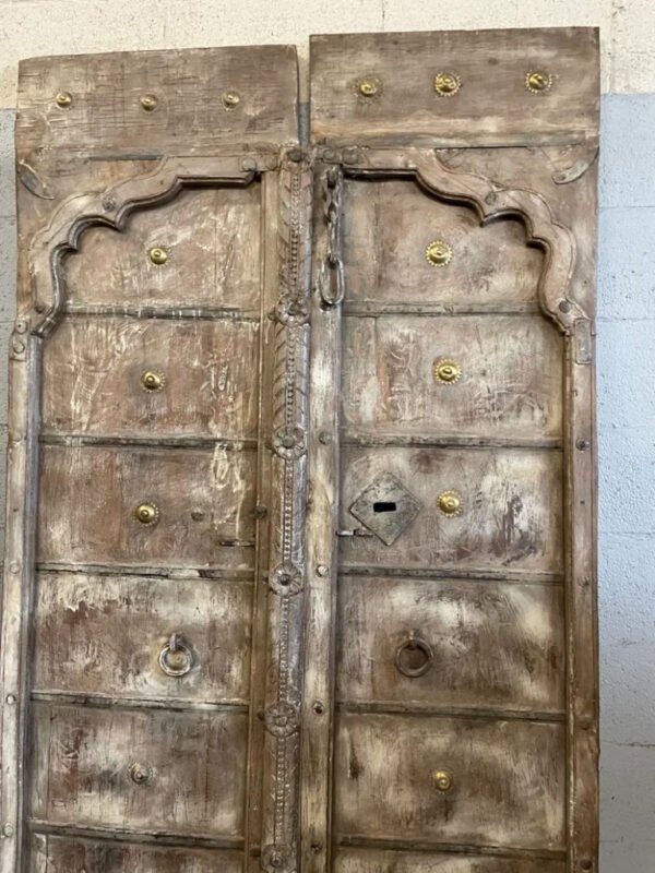 Antique Carved Doors Custom Size Interior Hinged Door Solid Distressed ...